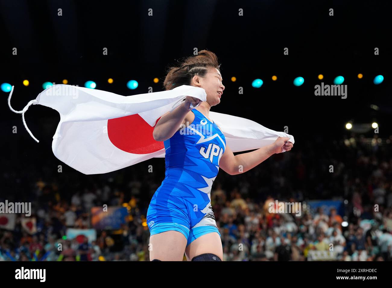 Japan's Sakura Motoki celebrates after defeating Ukraine's Iryna ...