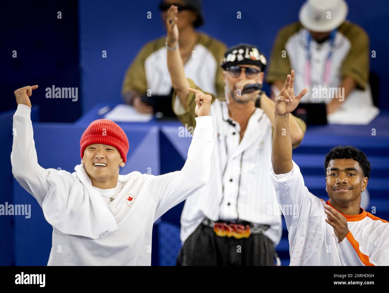 PARIS - Lee-Lou Demierre during the quarter final breaking for B-boys ...