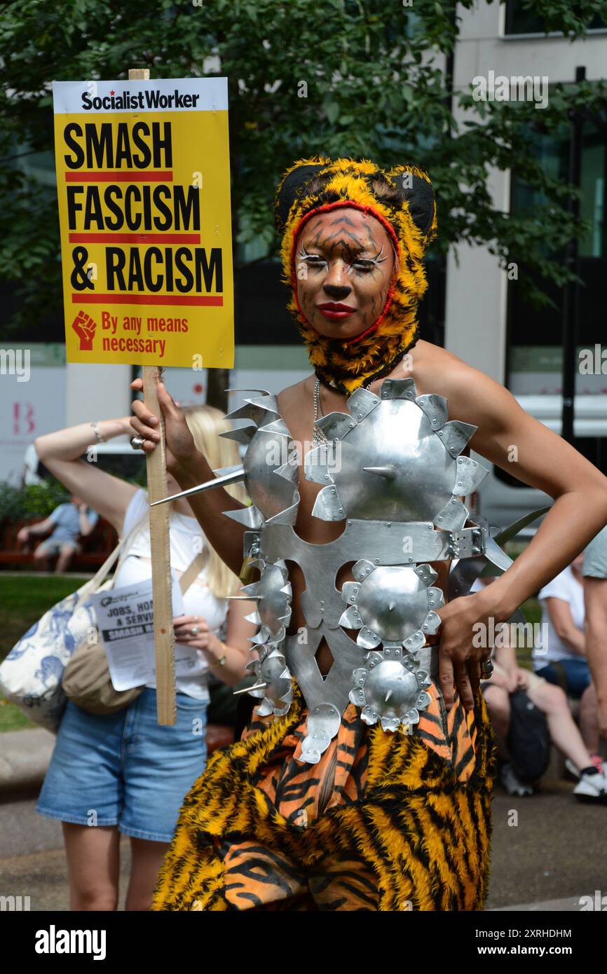 Stand up to Racism demonstration opposite the Reform Party HQ in ...