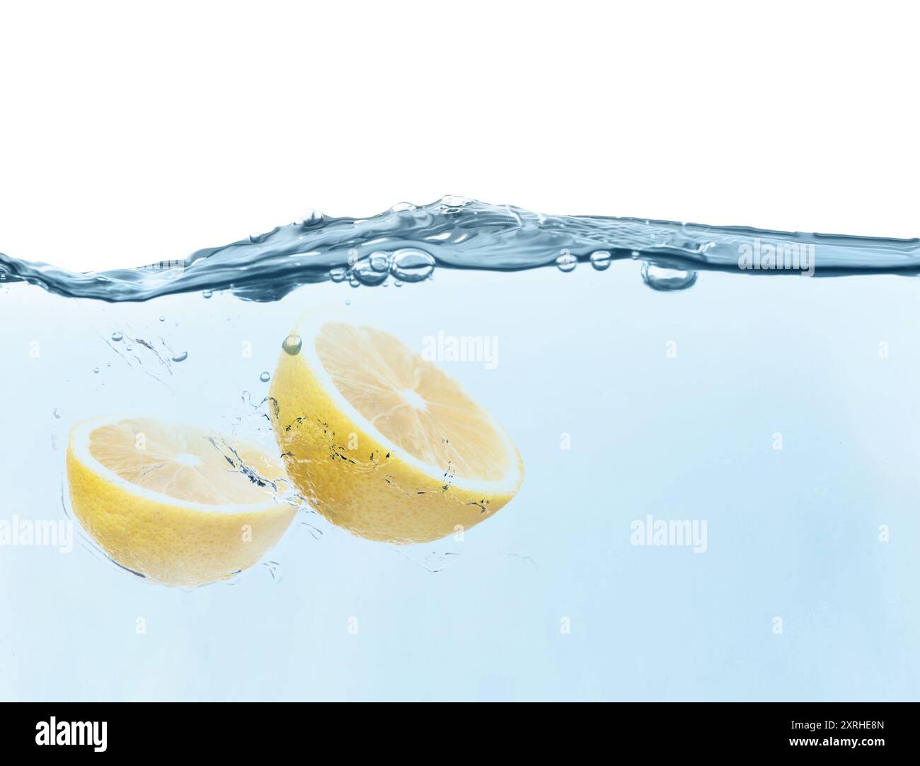 Movement fresh sliced lemon background hi-res stock photography and ...