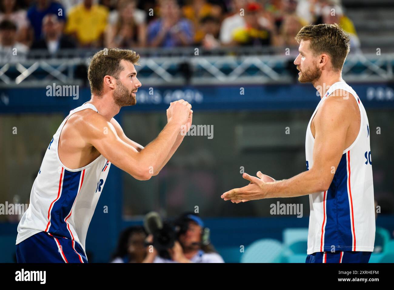 Anders Mol and Christian Sørum of, Norway. , . celebrate in the men's ...