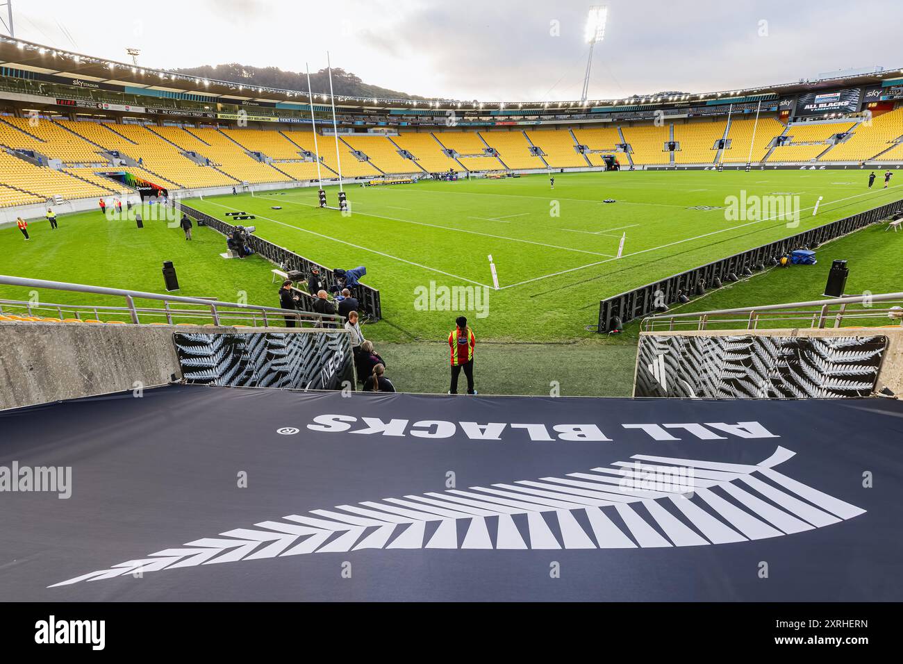 Wellington, New Zealand, 10 August, 2024. A general view of the Sky ...