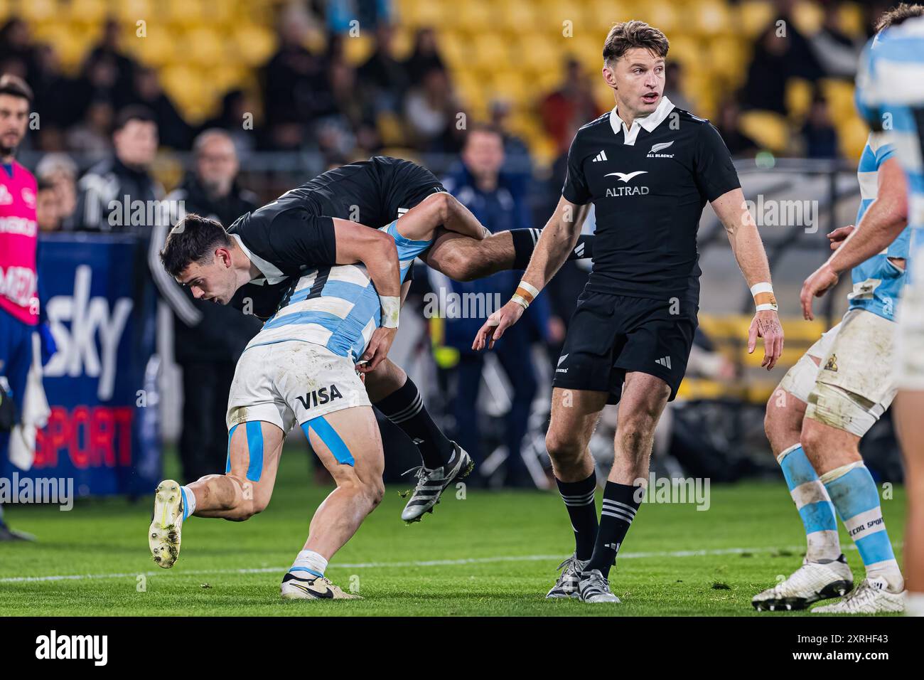 Wellington, New Zealand, 10 August, 2024. Will Jordan of New Zealand is ...