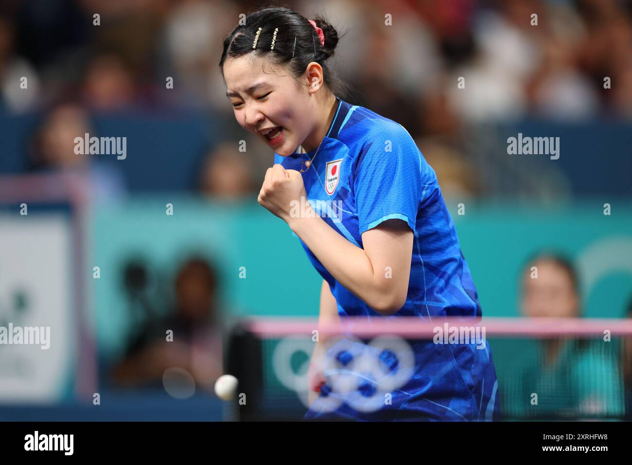 Paris, France. 10th Aug, 2024. Miwa Harimoto (JPN) Table Tennis : Women ...