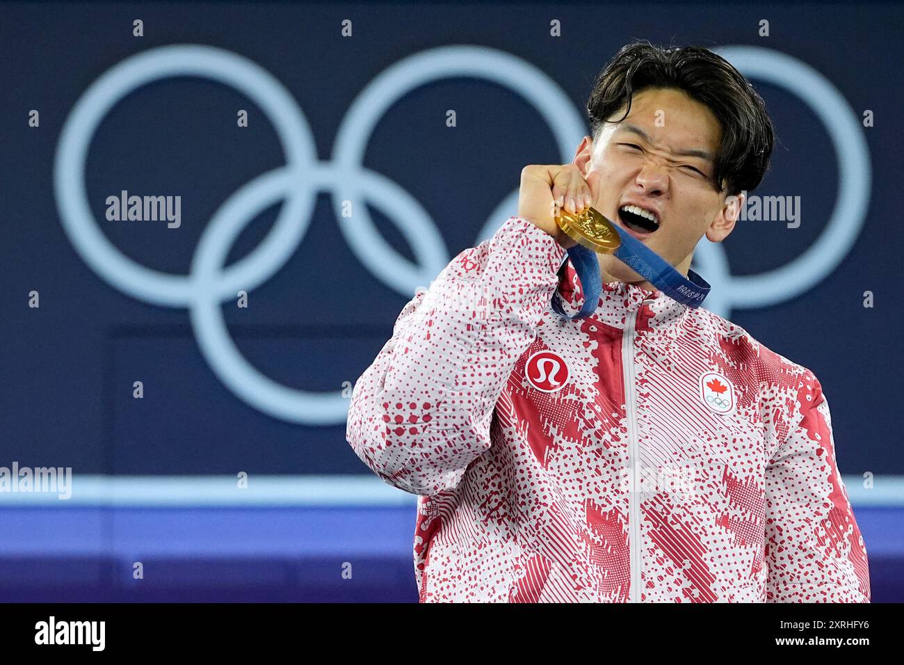 Gold medallist Canada's Philip Kim, known as B-Boy Phil Wizard, poses ...