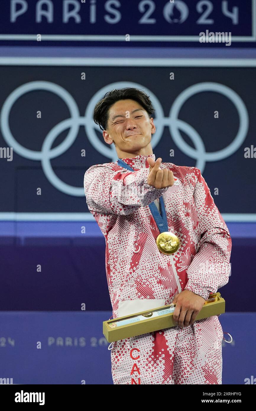 Gold medallist Canada's Philip Kim, known as B-Boy Phil Wizard, poses ...