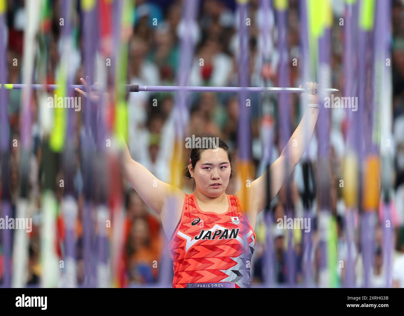 Paris, France. 10th Aug, 2024. Kitaguchi Haruka of Japan reacts during ...