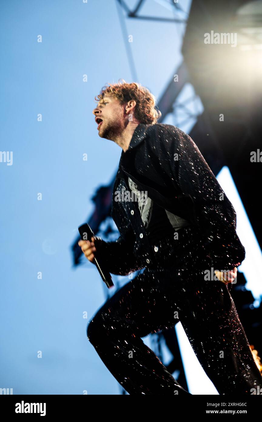 London, United Kingdom. 10th August 2024. Tom Grennan headlines the ...