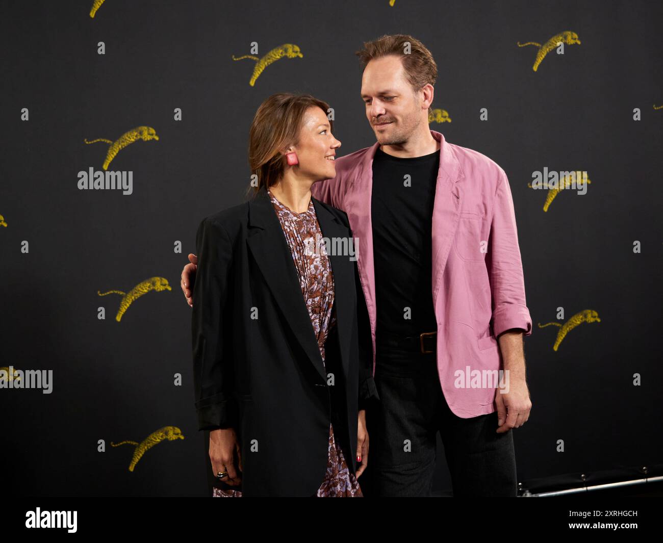 Locarno / Switzerland, 10th Aug, 2024. Actress Britta Hammelstein (left ...