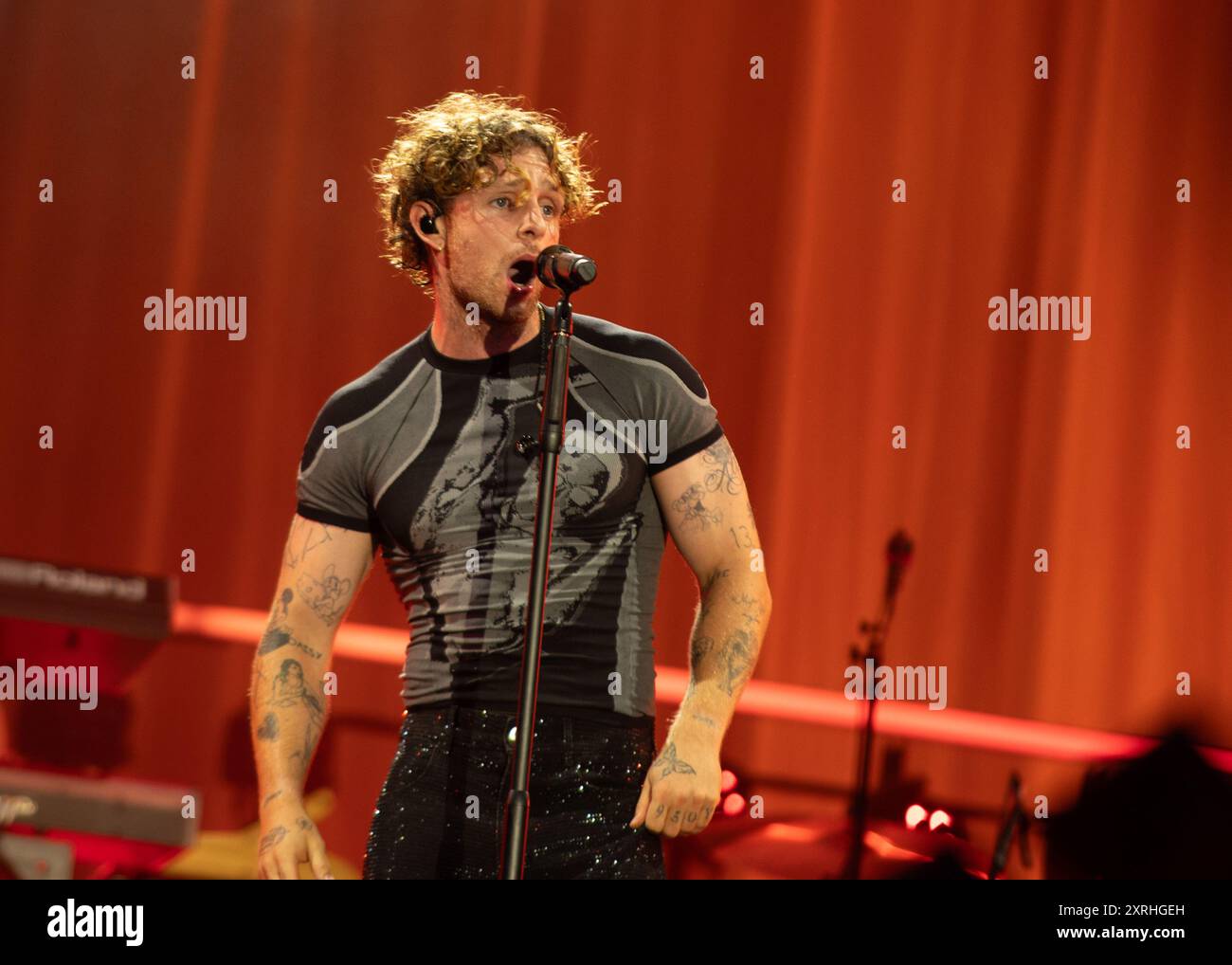 London, United Kingdom. 10th August 2024. Tom Grennan headlines the ...