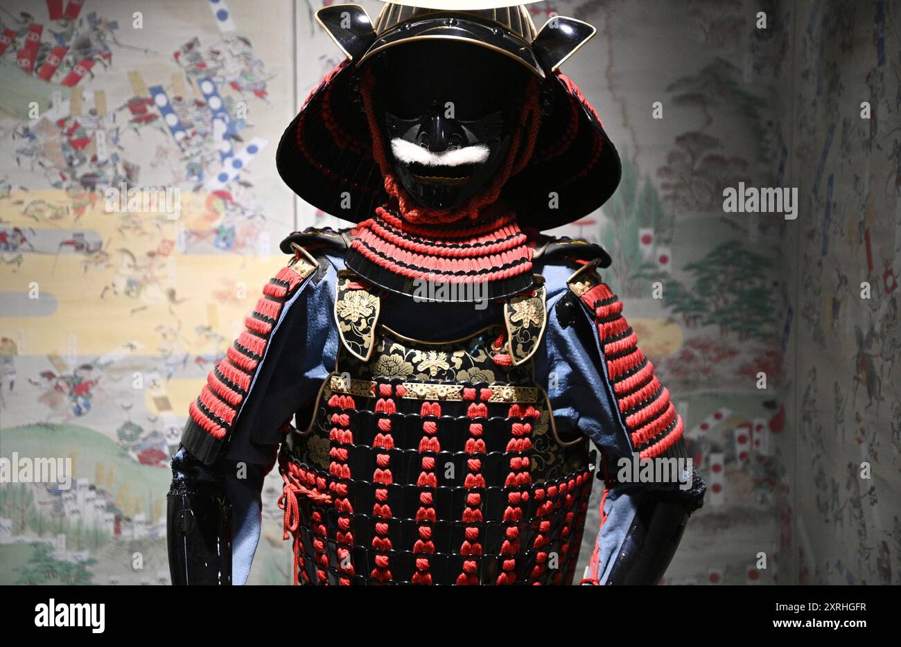 Display of a Sengogu warlord Samurai Armor in the museum of Okayama-jō ...