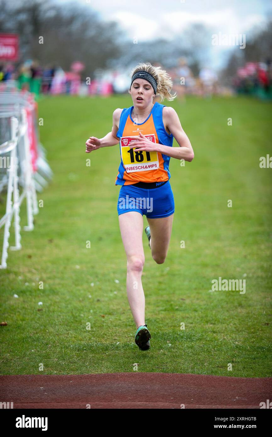 Keely Hodgkinson of Greater Manchester competing in the Inter Girls ...