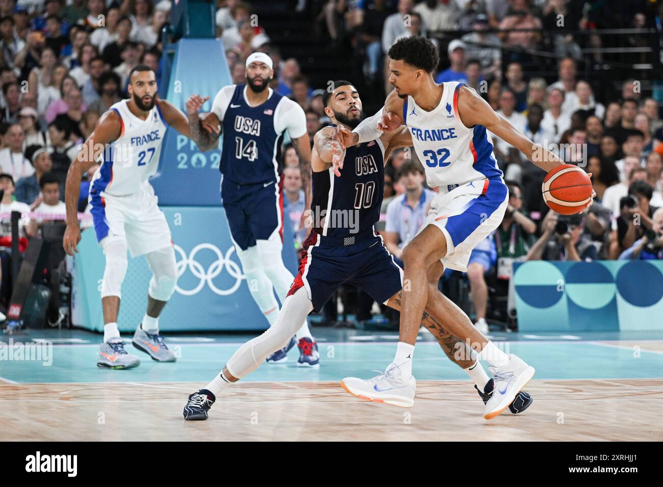 Paris, France. 10th Aug, 2024. Olympia, Paris 2024, Basketball, Final ...
