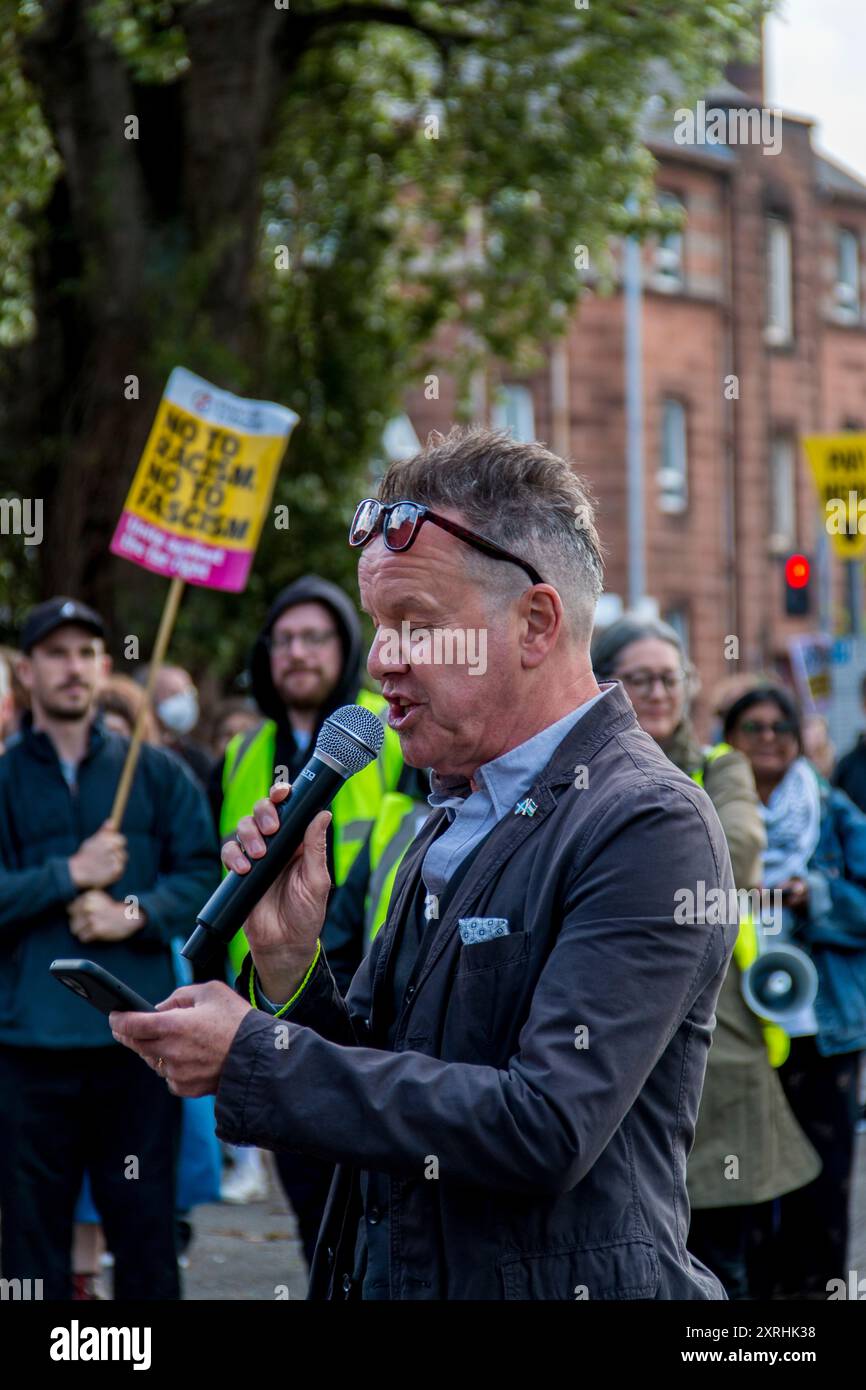 Paisley Watermill Anti Racism Rally august 9th 2024 Stock Photo - Alamy