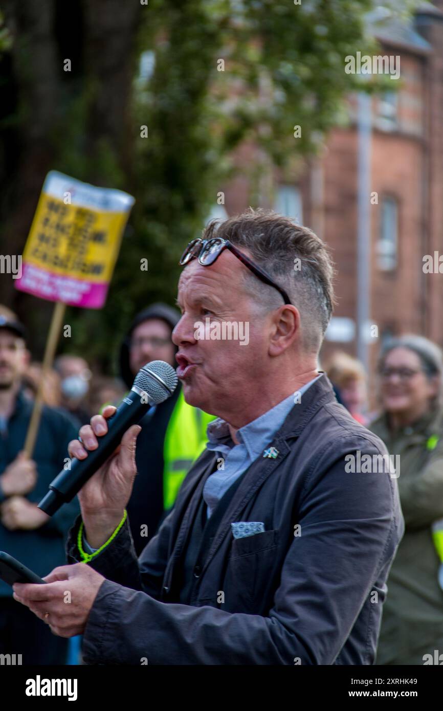 Paisley Watermill Anti Racism Rally august 9th 2024 Stock Photo - Alamy
