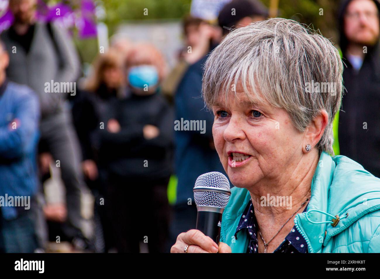 Paisley Watermill Anti Racism Rally august 9th 2024 Stock Photo - Alamy