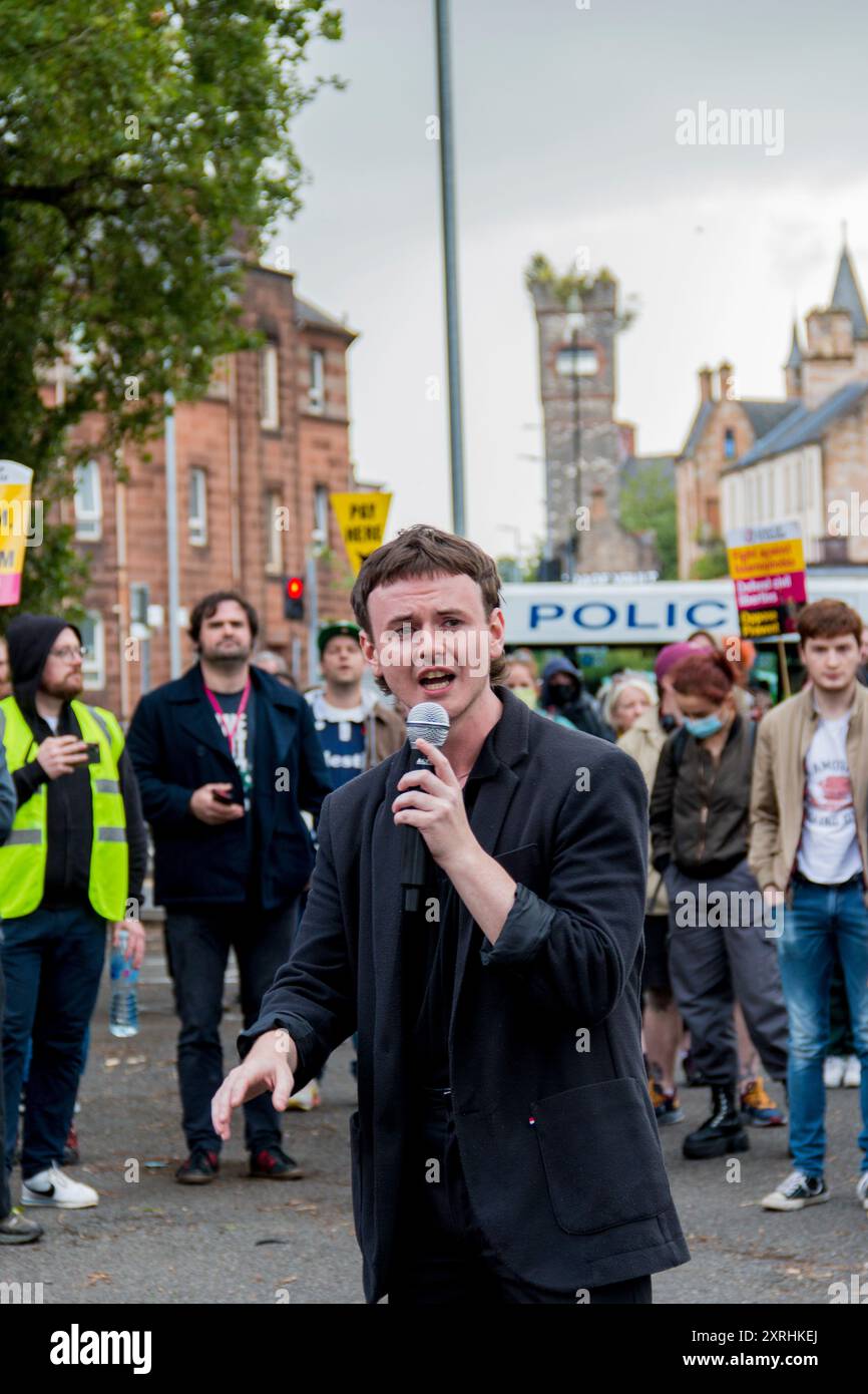 Paisley Watermill Anti Racism Rally august 9th 2024 Stock Photo - Alamy