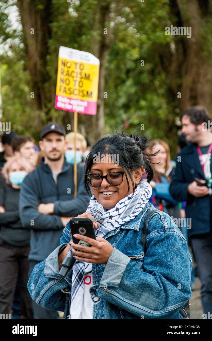 Paisley Watermill Anti Racism Rally august 9th 2024 Stock Photo - Alamy