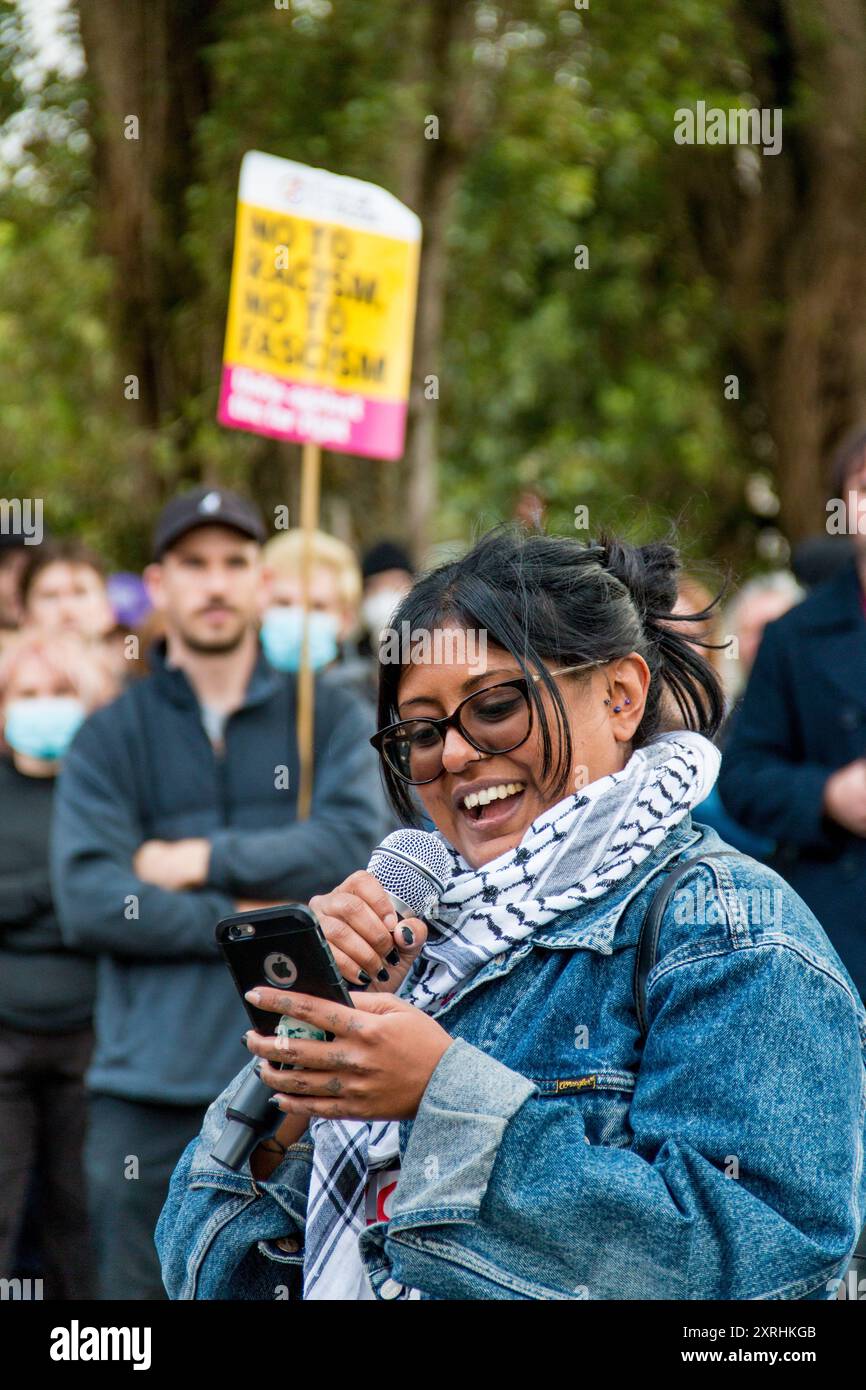 Paisley Watermill Anti Racism Rally august 9th 2024 Stock Photo - Alamy