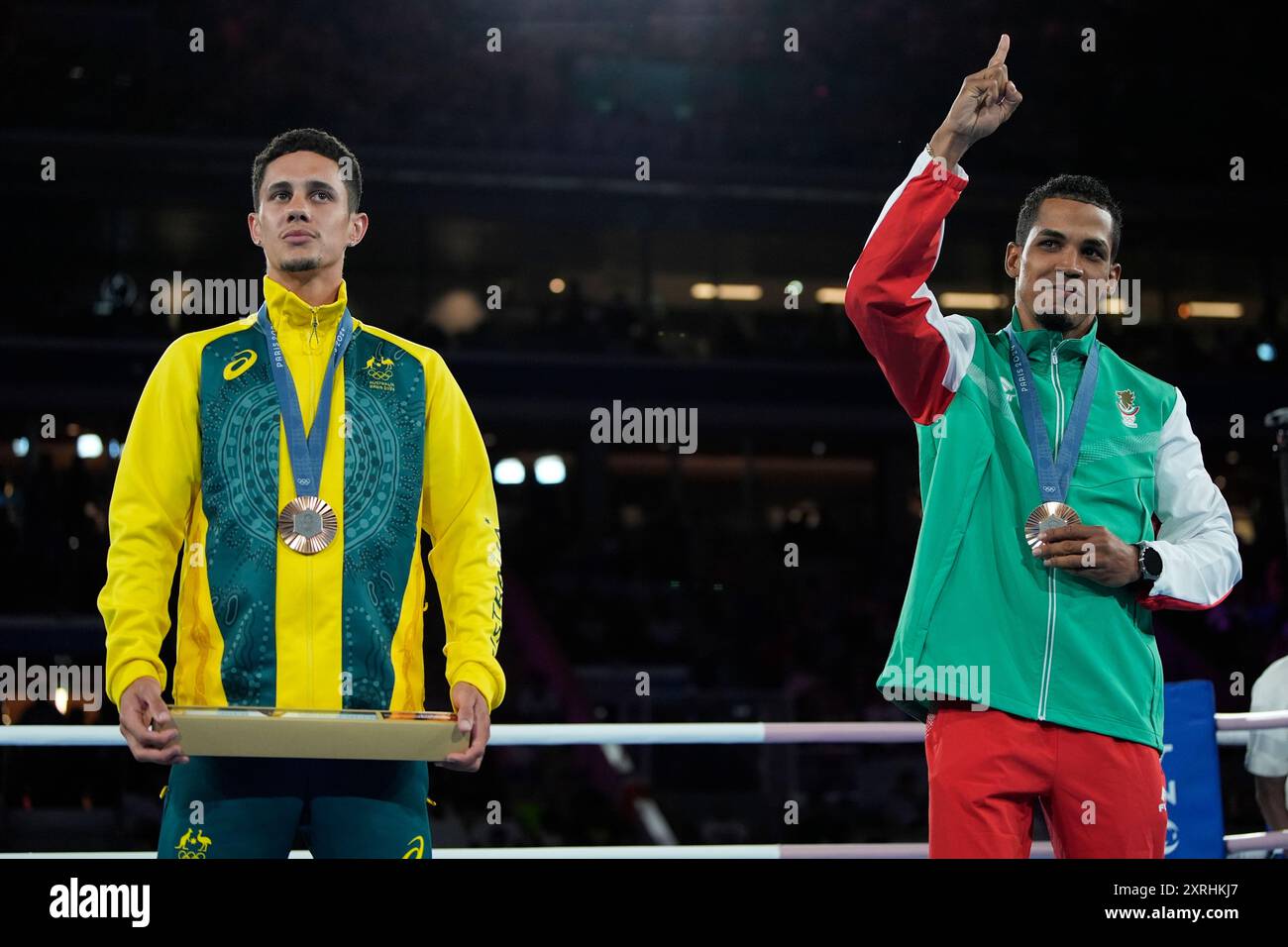 Bronze medalist Australia's Charlie Senior poses during a medals ...