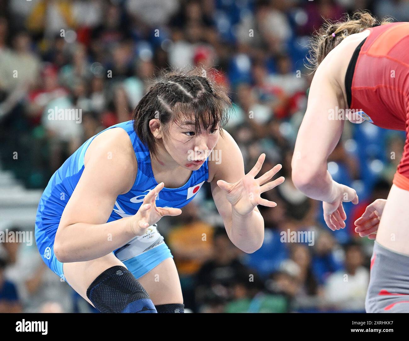 Paris, France. 10th Aug, 2024. Motoki Sakura (in blue) of Japan ...