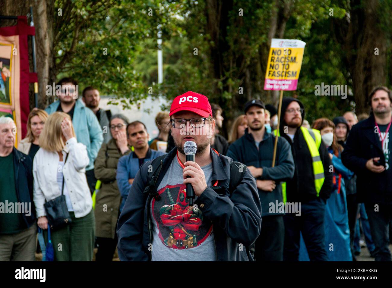 Paisley Watermill Anti Racism Rally august 9th 2024 Stock Photo - Alamy