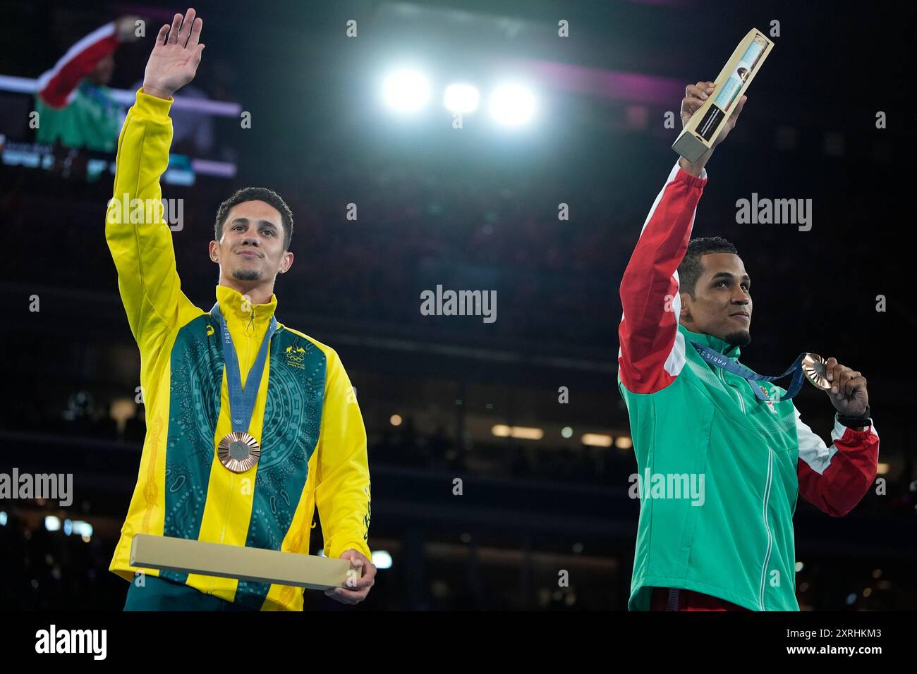 Bronze medalist Australia's Charlie Senior poses during a medals ...