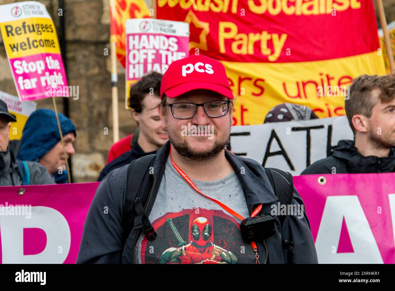 Paisley Watermill Anti Racism Rally august 9th 2024 Stock Photo - Alamy