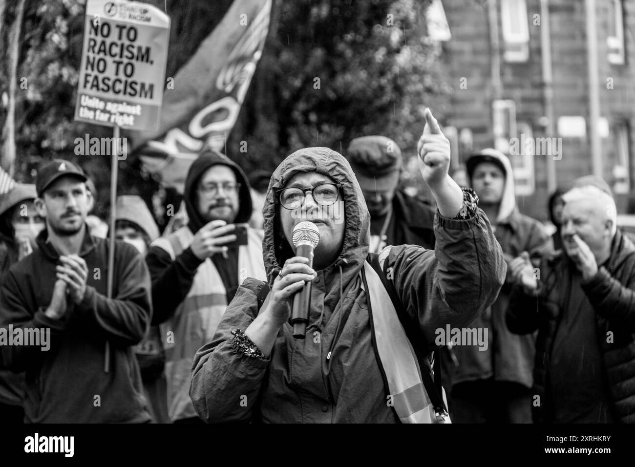 Paisley Watermill Anti Racism Rally august 9th 2024 Stock Photo - Alamy