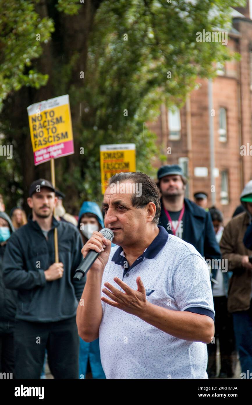 Paisley Watermill Anti Racism Rally august 9th 2024 Stock Photo - Alamy