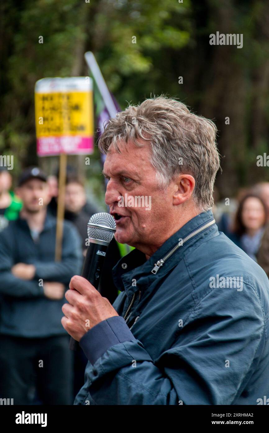 Paisley Watermill Anti Racism Rally august 9th 2024 Stock Photo - Alamy