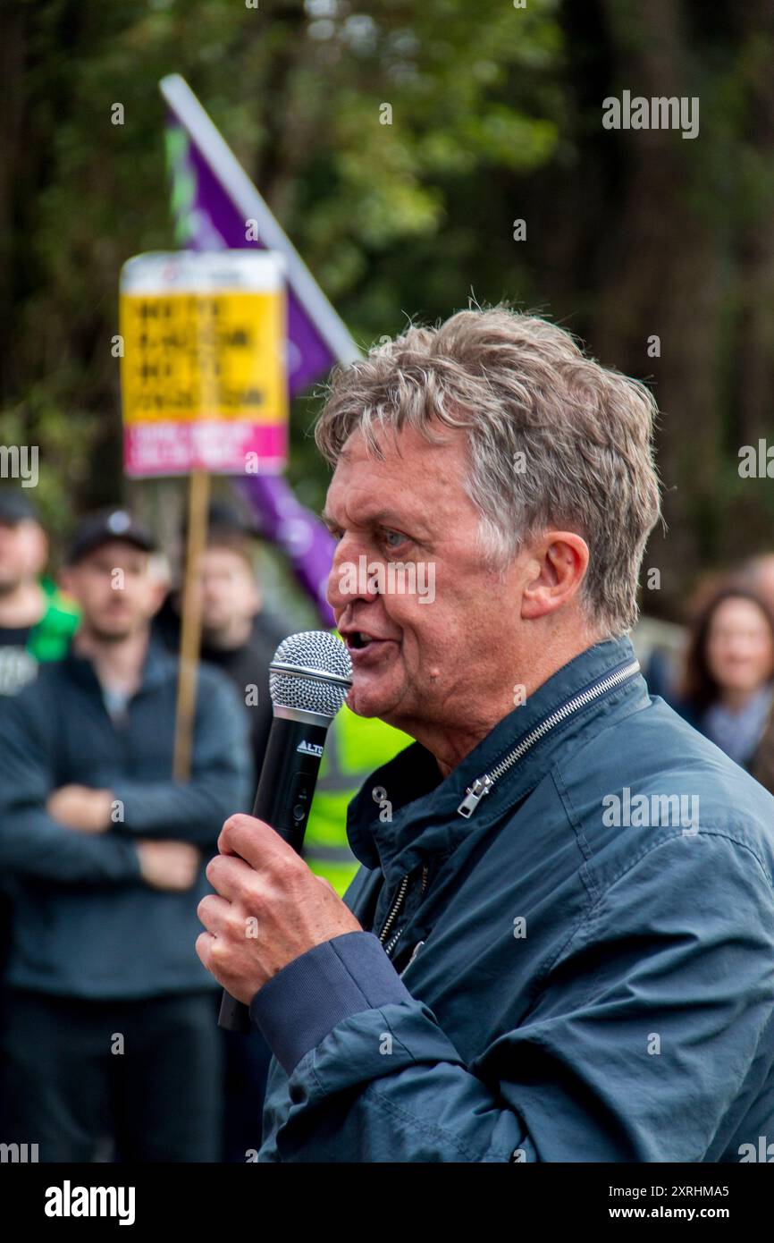 Paisley Watermill Anti Racism Rally august 9th 2024 Stock Photo - Alamy