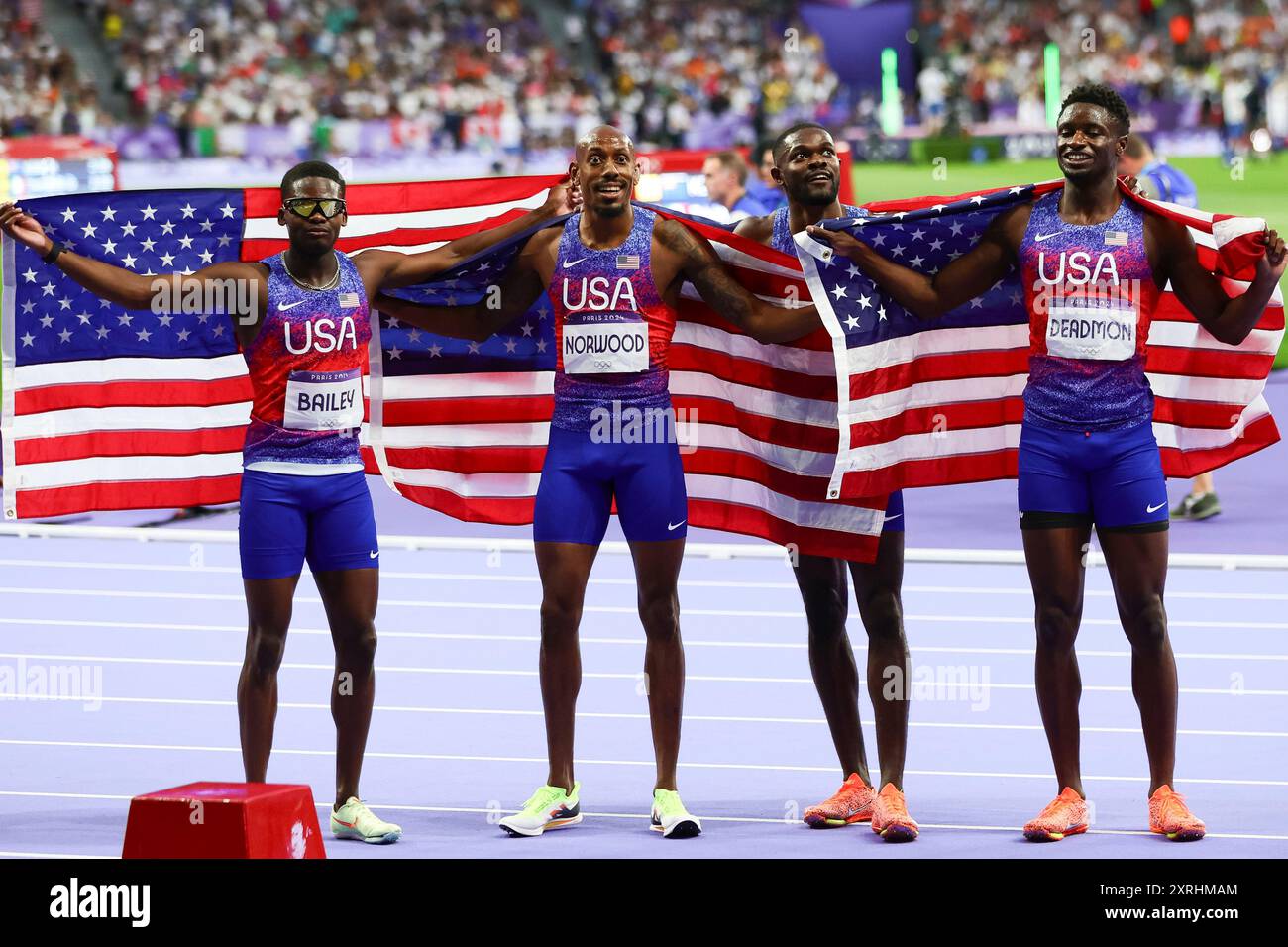 PARIS, FRANCE - AUGUST 10: Christopher Bailey, Rai Benjamin, Norwood ...
