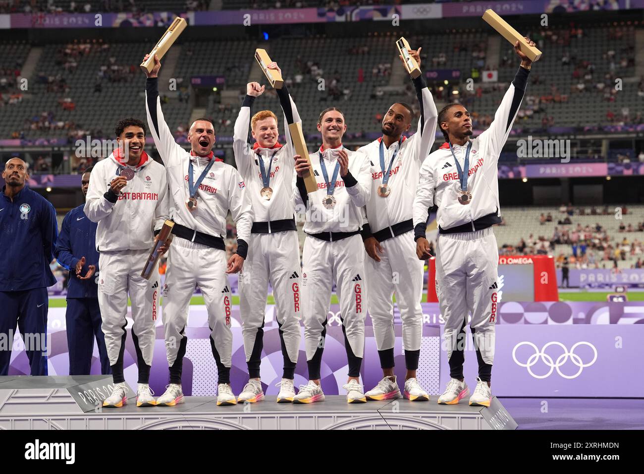 Great Britain's Samuel Reardon, Toby Harries, Charles Dobson, Lewis ...