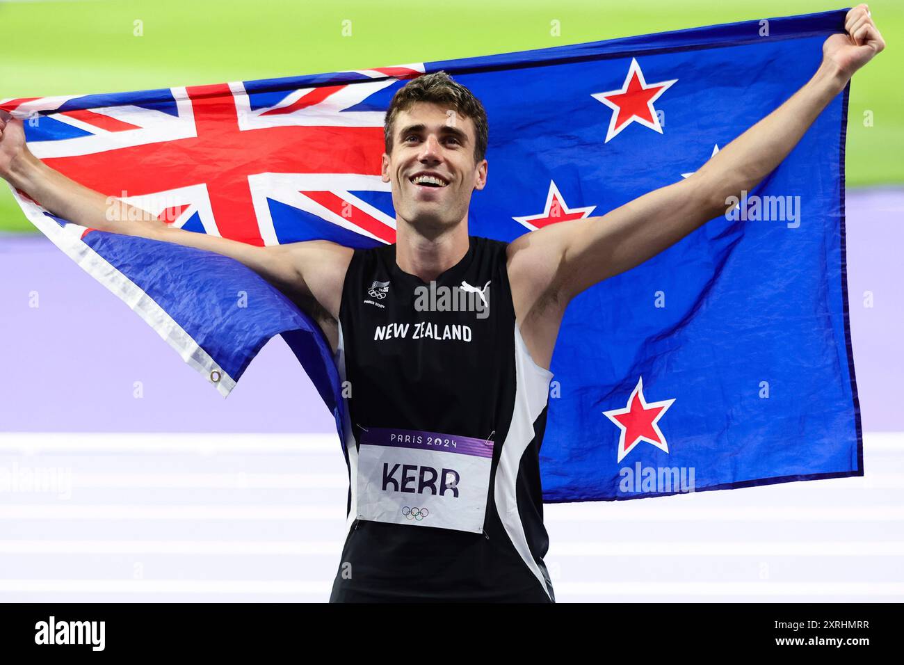 PARIS, FRANCE - AUGUST 10: Hamish Kerr of New Zealand celebrates with ...