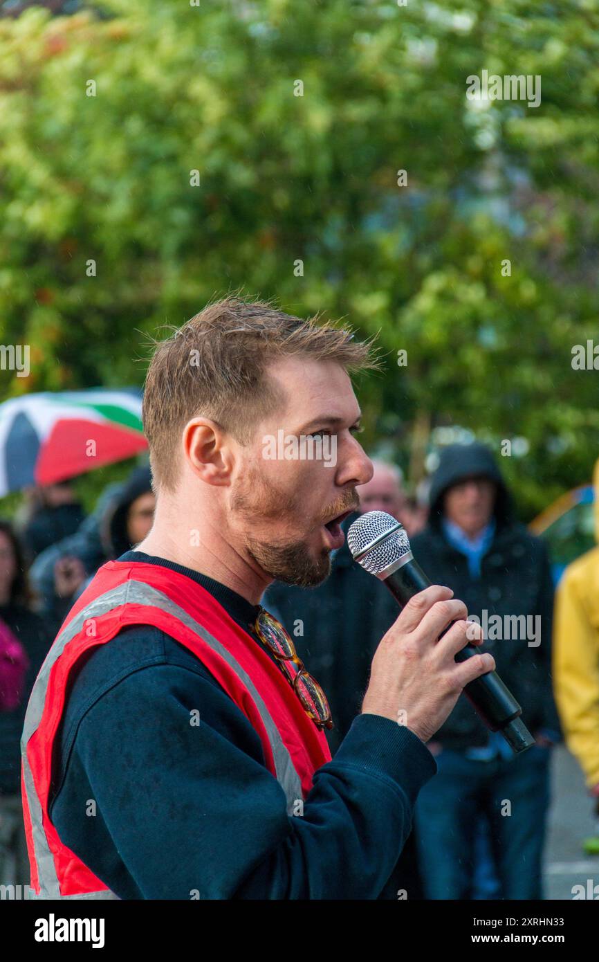 Paisley Watermill Anti Racism Rally august 9th 2024 Stock Photo - Alamy