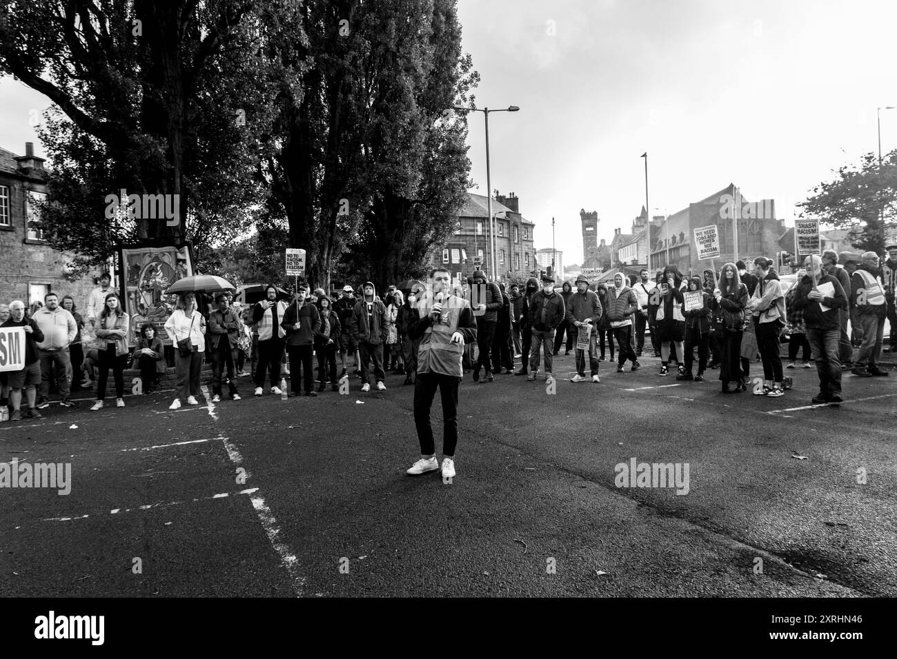 Paisley Watermill Anti Racism Rally august 9th 2024 Stock Photo - Alamy