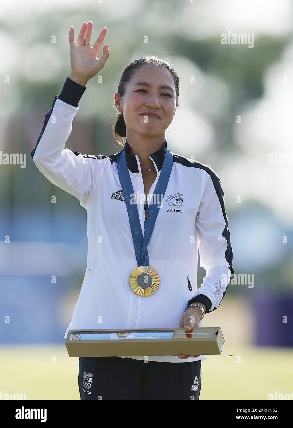 Paris, France. 10th Aug, 2024. Gold medalist Lydia Ko of New Zealand ...