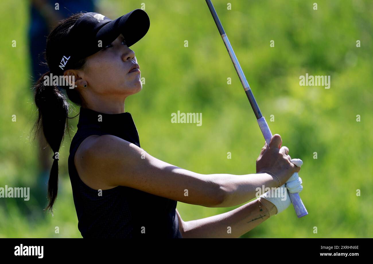 Paris, France. 10th Aug, 2024. Lydia Ko of New Zealand competes during ...