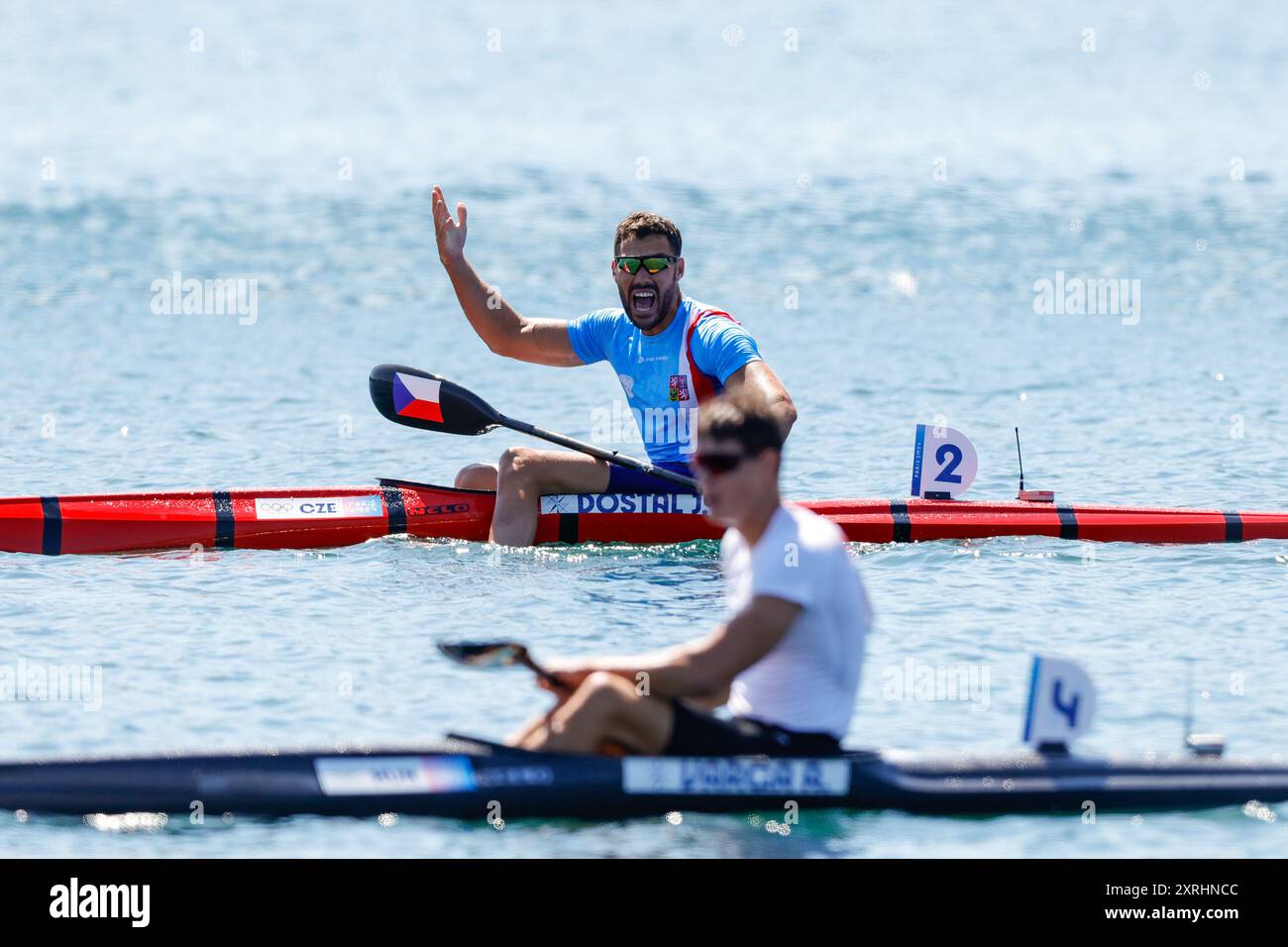 Vaires Sur Marne. 10th Aug, 2024. Josef Dostal (top) of Czech Republic ...