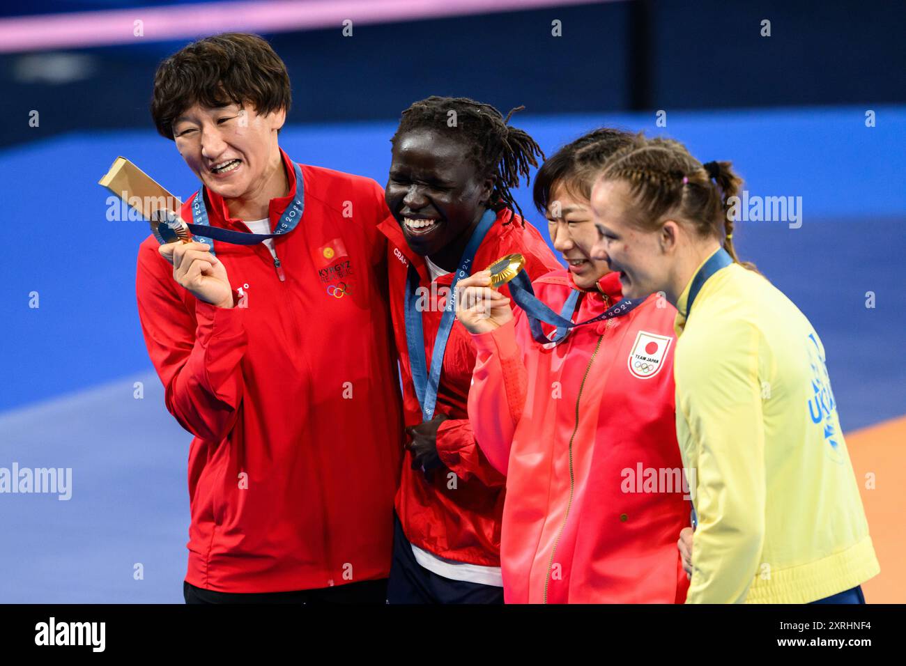 Iryna Koliadenko of, Ukraine. , . Sakura Motoki of Japan, Aisuluu ...