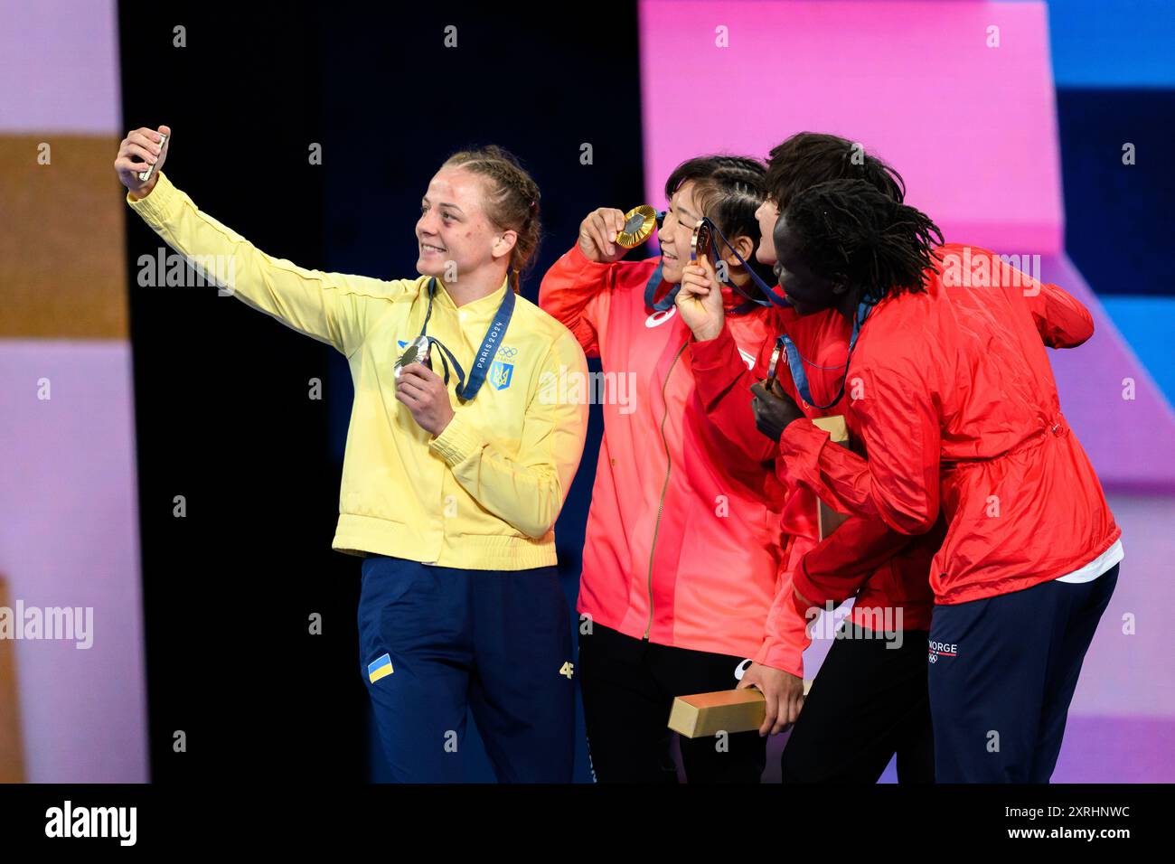 Iryna Koliadenko of, Ukraine. , . Sakura Motoki of Japan, Aisuluu ...