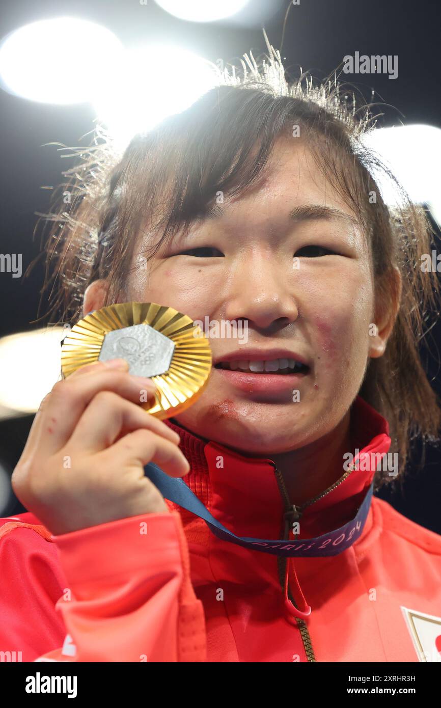 Sakura Motoki (JPN), AUGUST 10, 2024 - Wrestling : Women's 62kg Medal ...