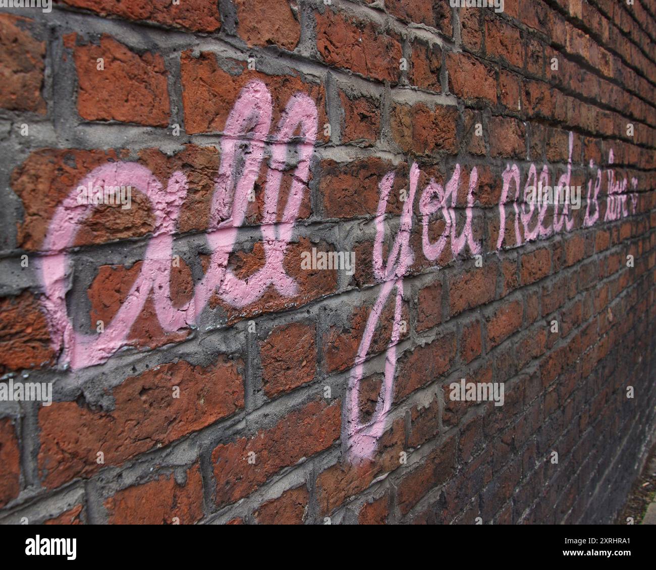 All You Need Is Love, Liverpool Stock Photo - Alamy