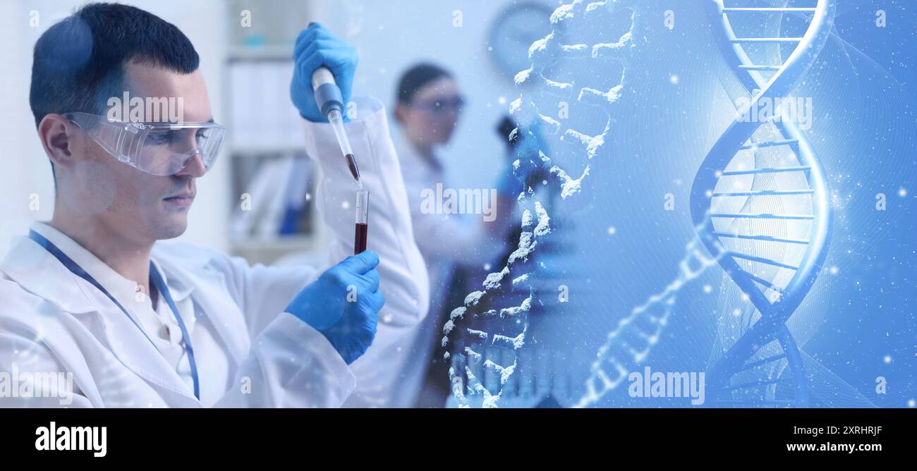 Scientists laboratory genetics hi-res stock photography and images - Alamy