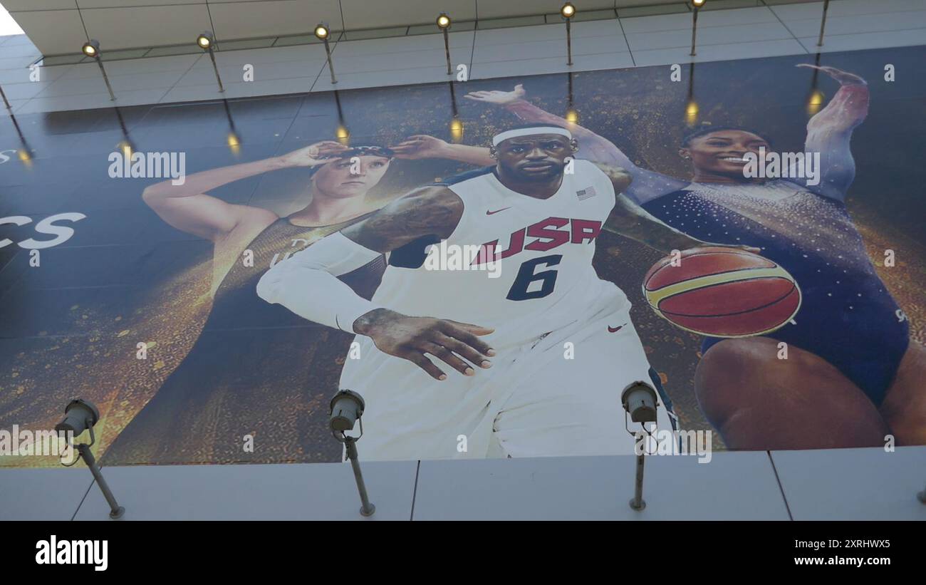 Los Angeles, California, USA 9th August 2024 LeBron James, Katie ...
