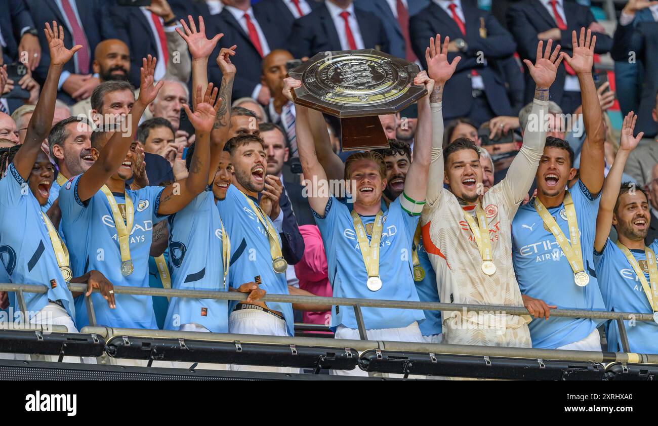 London, UK. 10th Aug, 2024. 10 Aug 2024 - Manchester City v Manchester ...