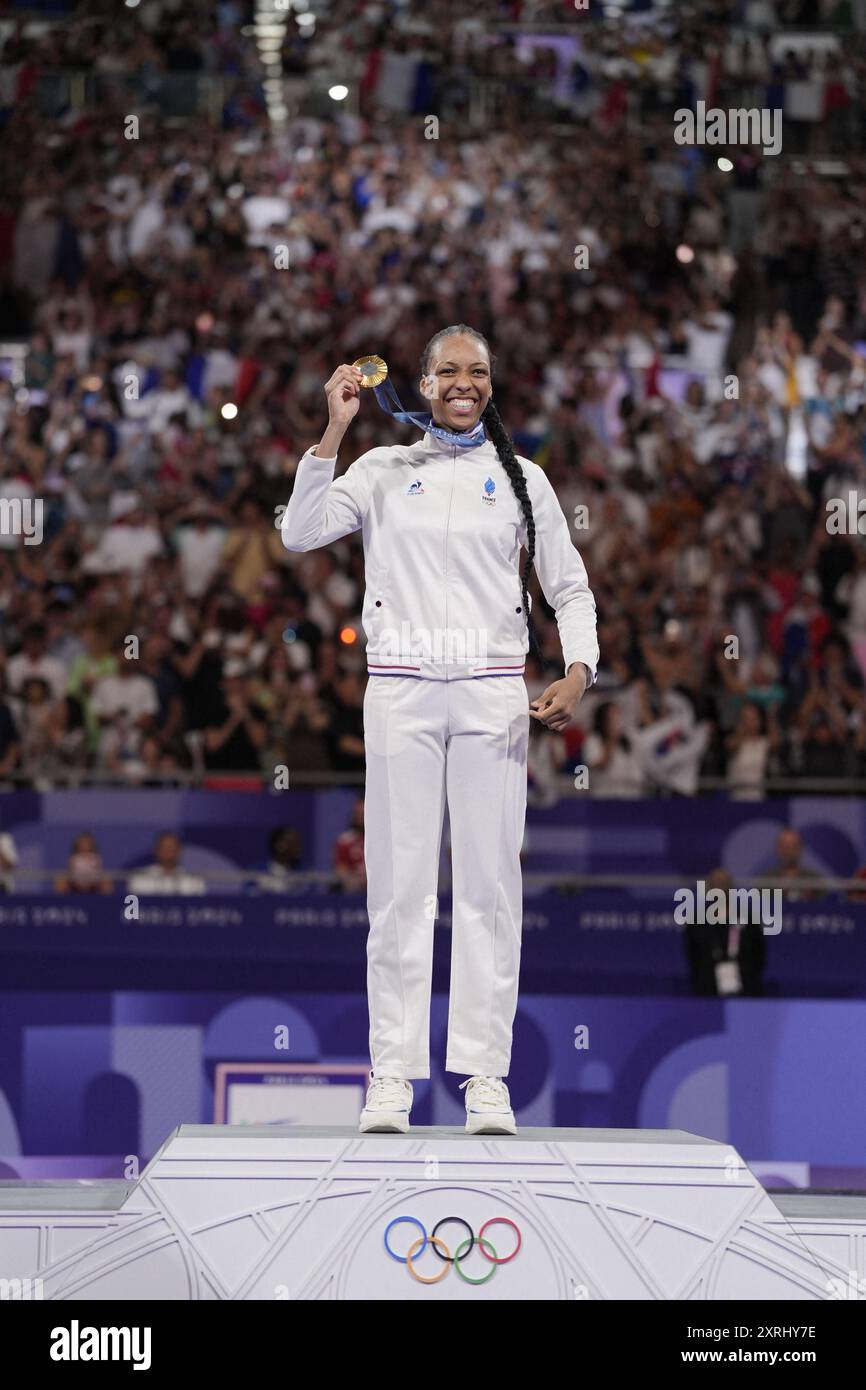 Paris, France. 10th Aug, 2024. Gold medallist Althea Laurin of Team ...