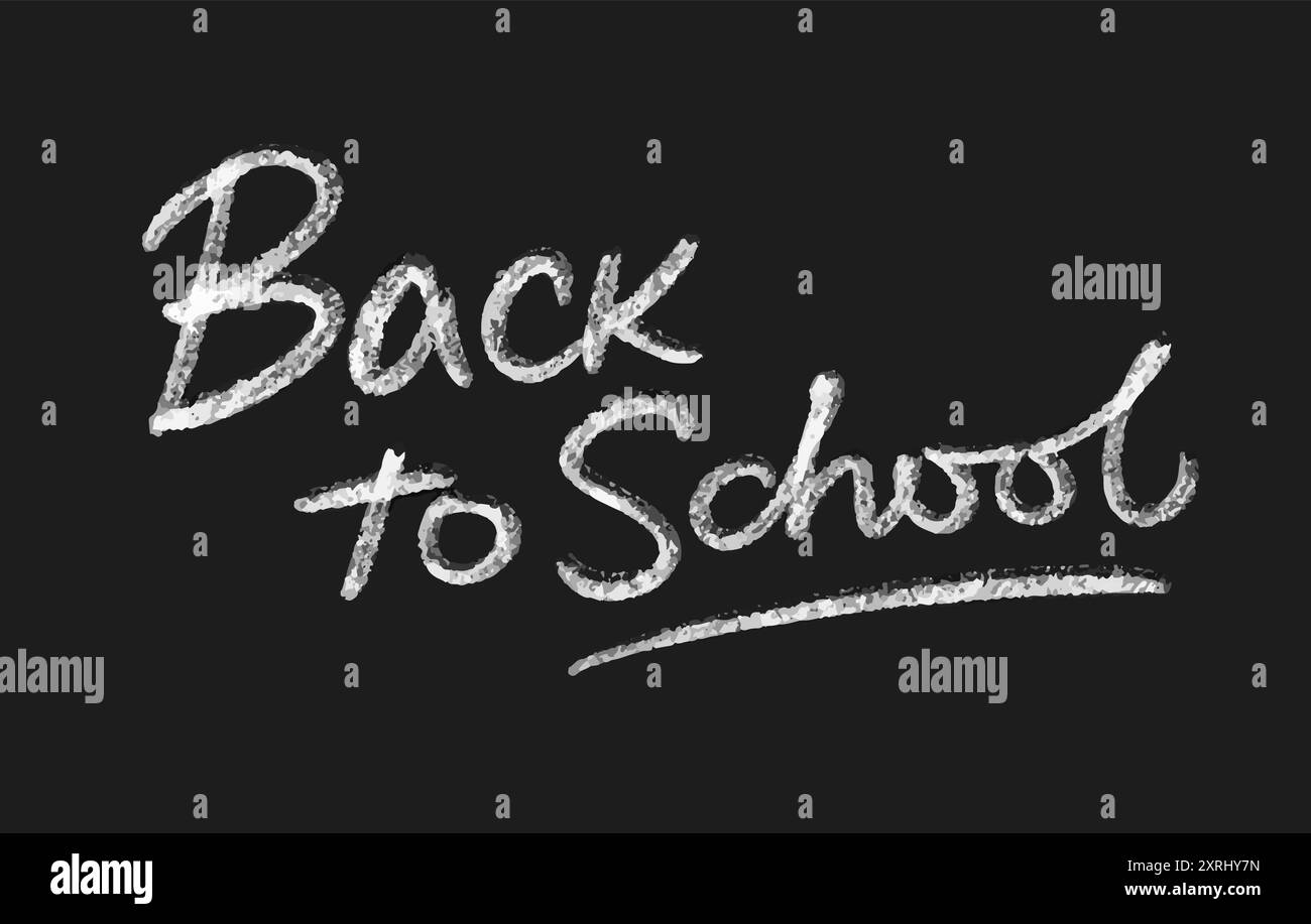 Back to school chalk lettering Stock Vector Image & Art - Alamy
