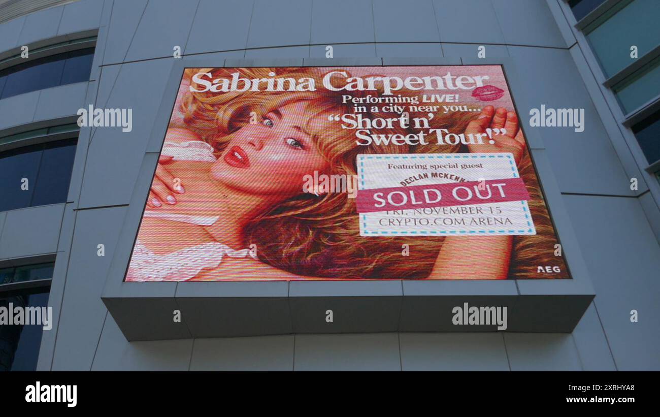 Los Angeles, California, USA 9th August 2024 Sabrina Carpenter Short N Sweet Sold Out Tour ...